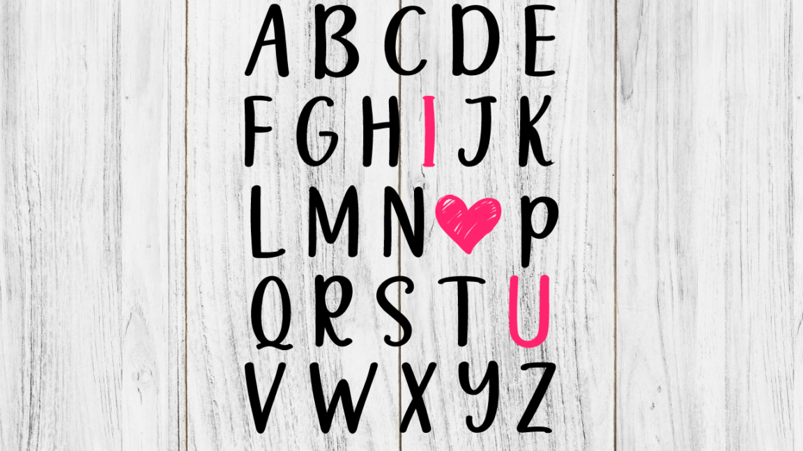 Abc I Love You Svg PNG I Love You - MerySvg